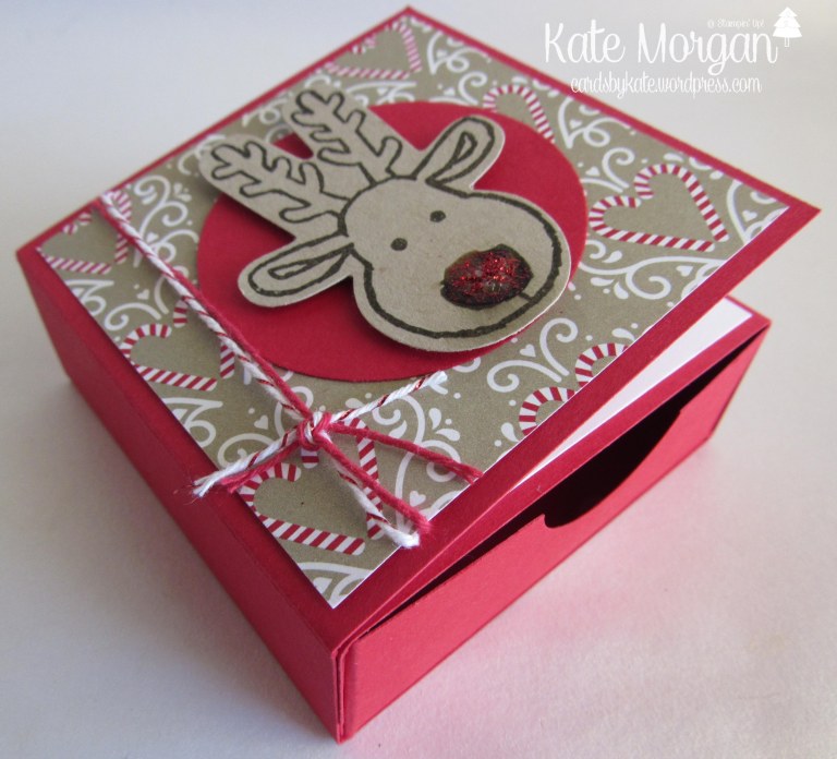 Christmas Card with a Gift Box – Independent Stampin Up!® Demonstrator ...