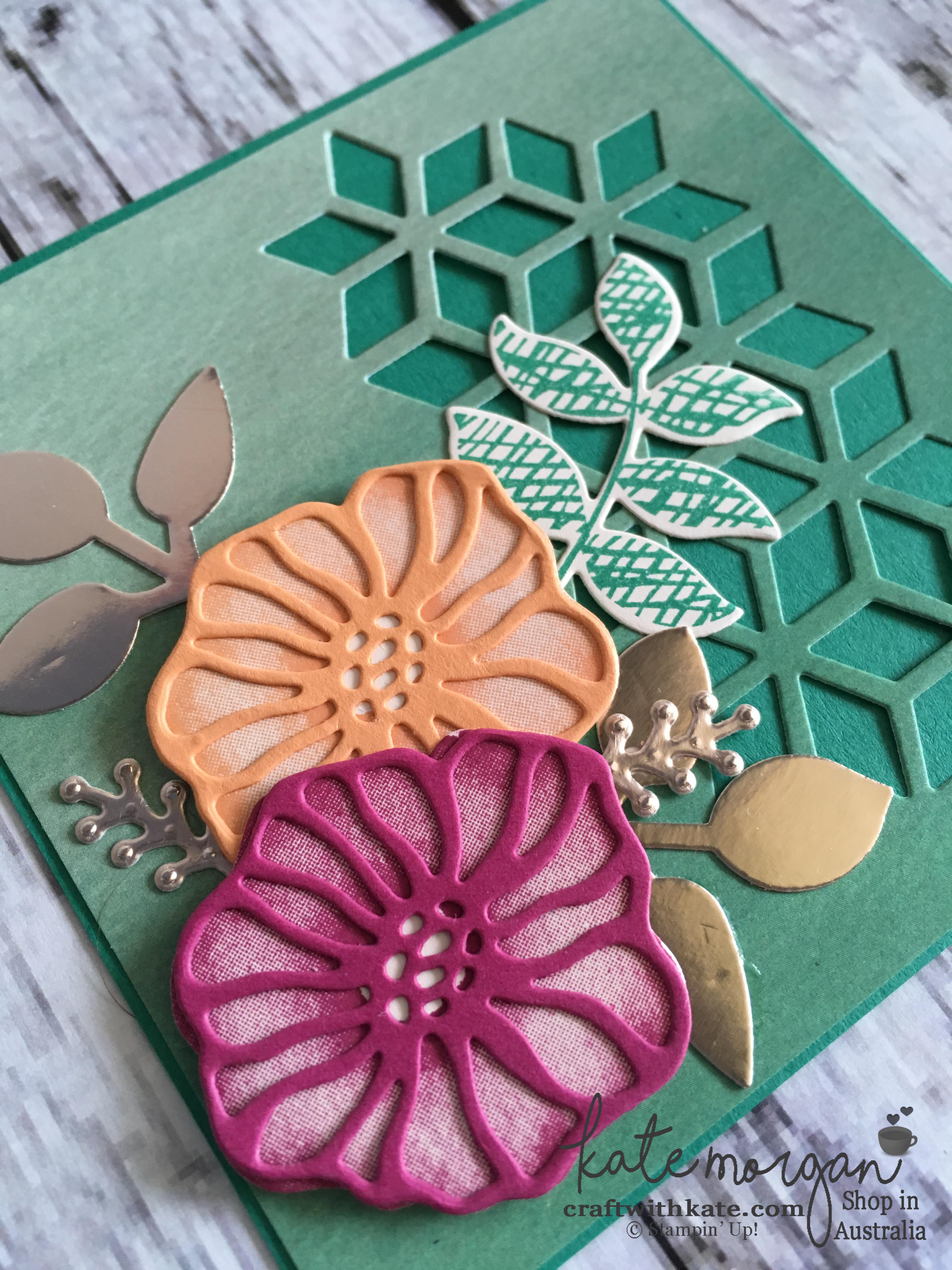 Feminine flowers card using Stampin’ Up! Oh So Eclectic Bundle – Kate Morgan, Independent ...