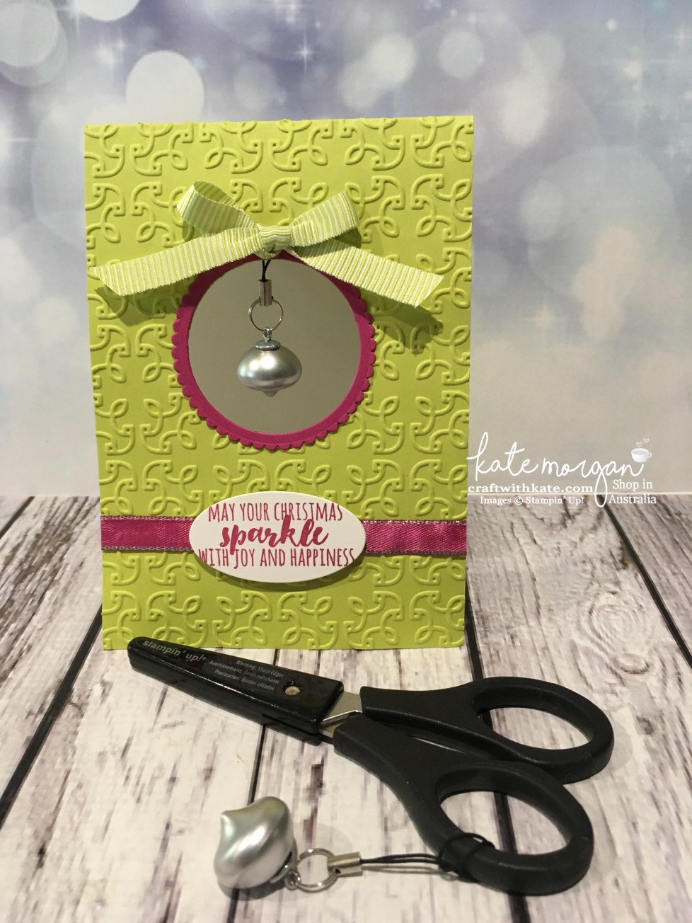 Heart of Christmas Inspiration: Christmas Card with Scissor Bling ...