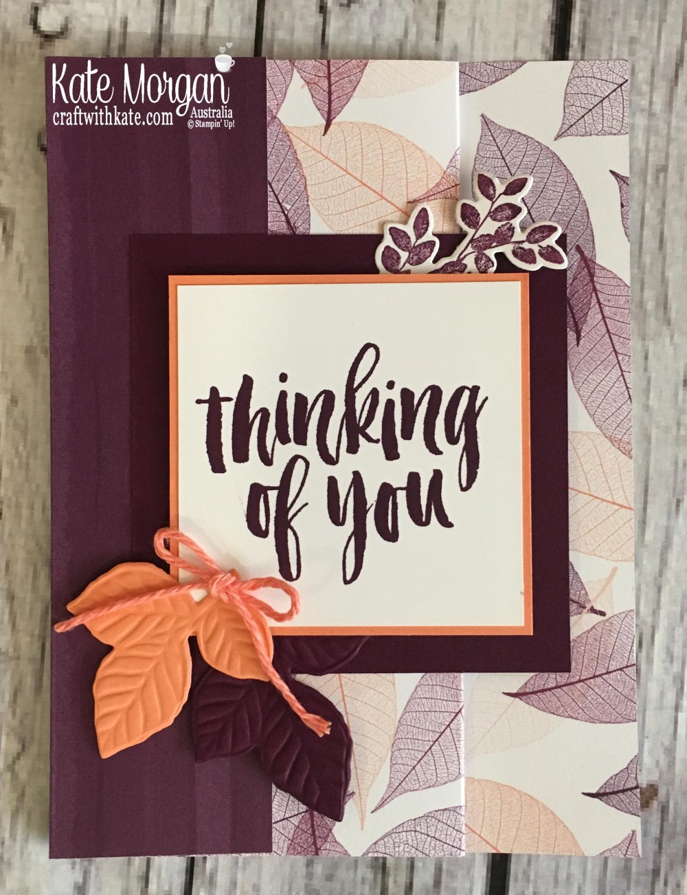 My own design Fancy Fold card using Nature’s Poem DSP as the card base ...