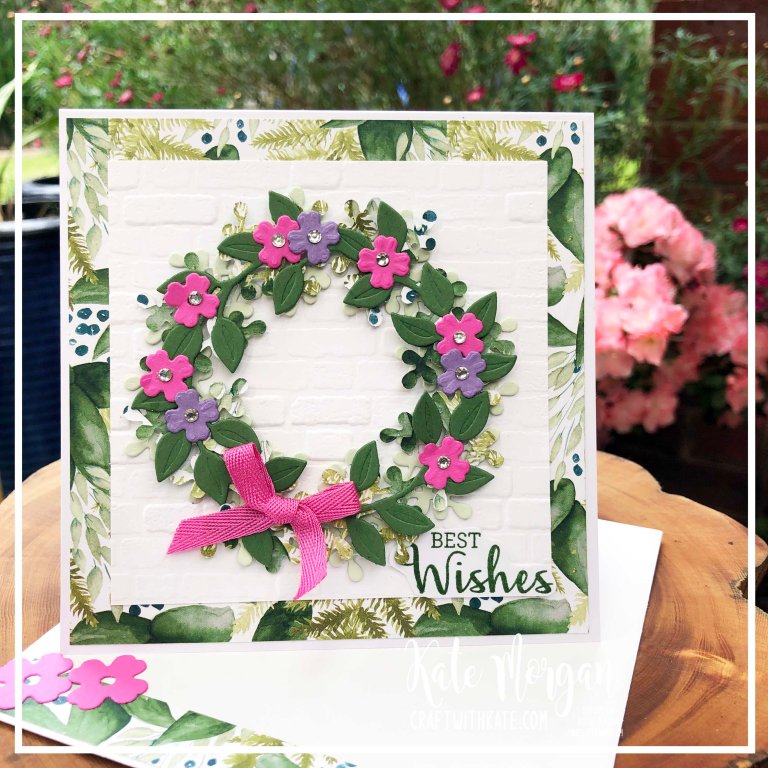 CCS Garden Green – Birthday Wreath with a pop of colour – Independent ...