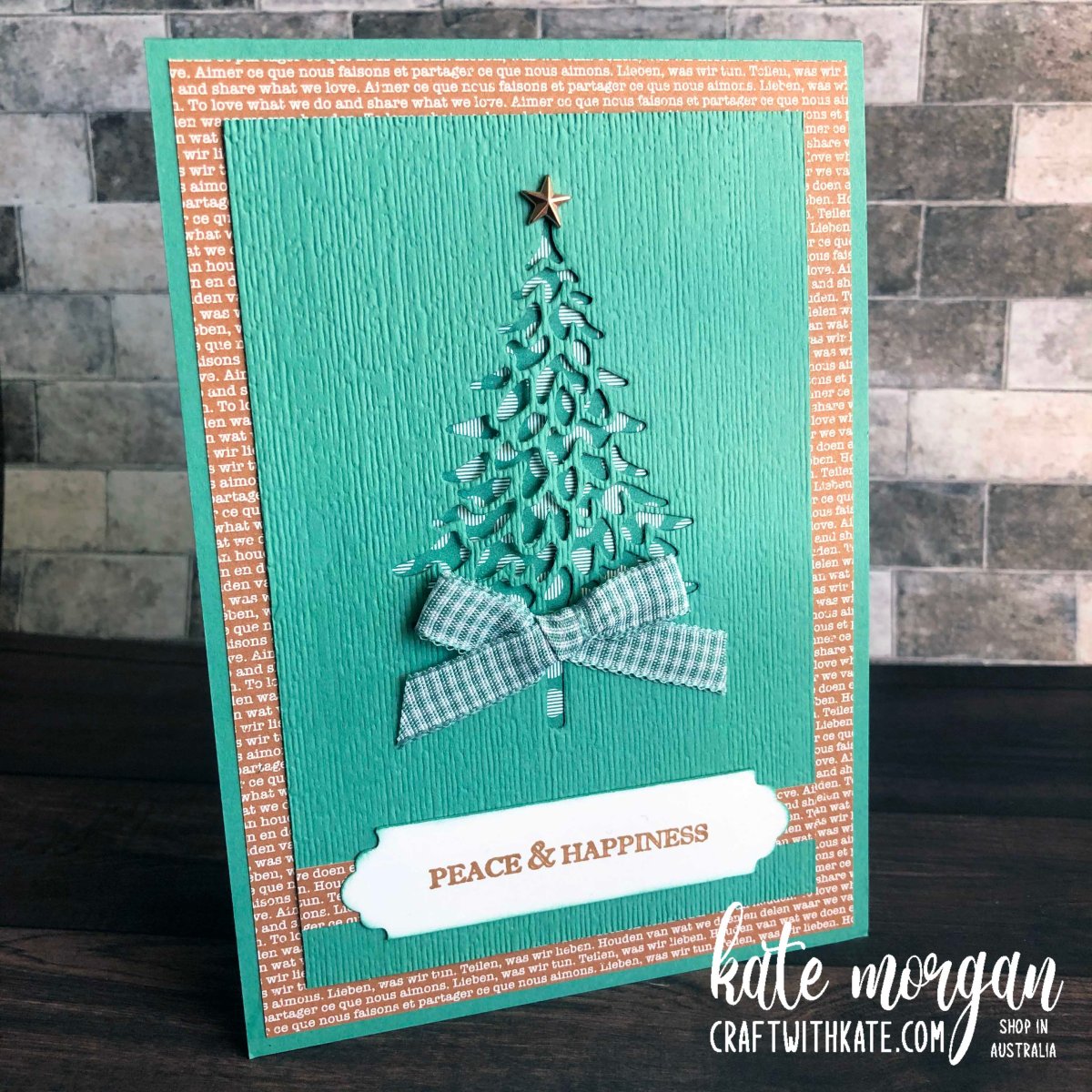 Quick and easy Christmas Pine Tree featuring DSP – Kate Morgan ...