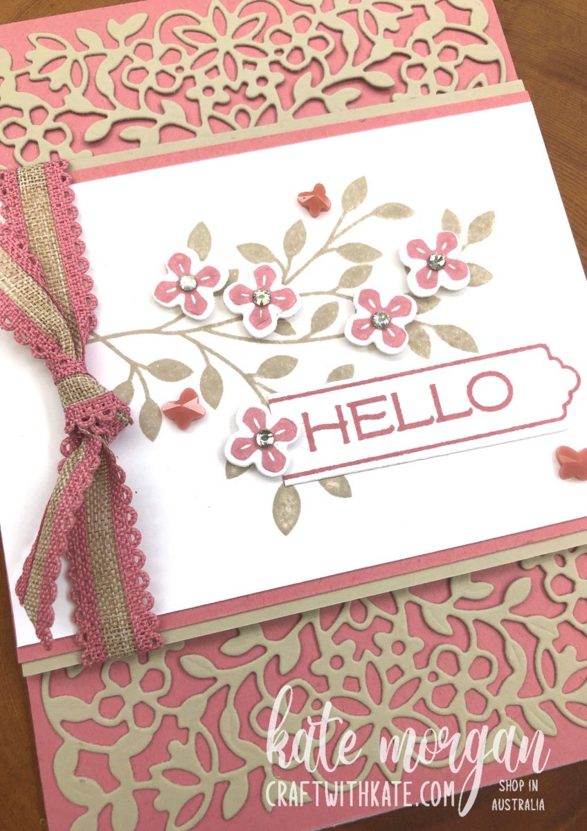 Vine Design Feminine card – Kate Morgan, Independent Stampin Up ...