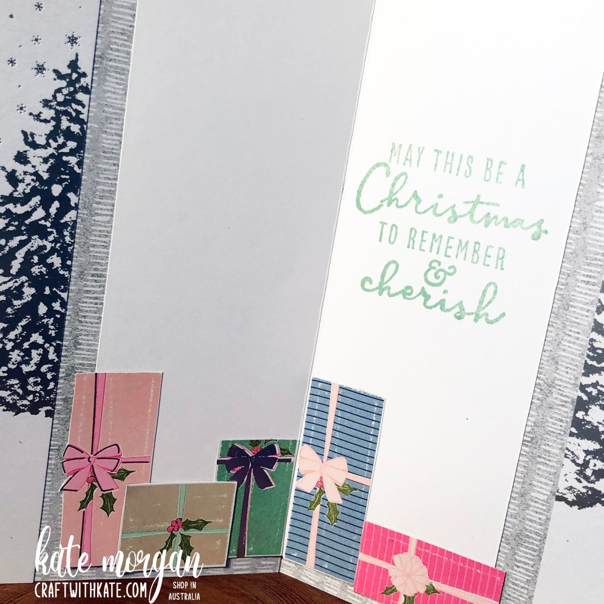 Peaceful Place card using half sheet of DSP – Kate Morgan, Independent ...