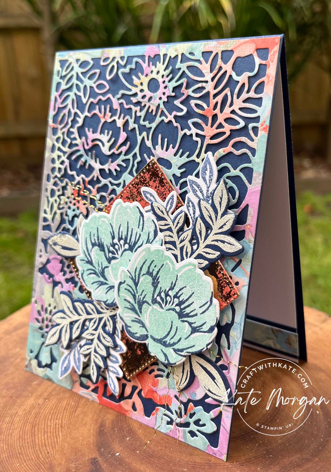 Fancy Two-tone Flora card – Kate Morgan, Independent Stampin Up ...