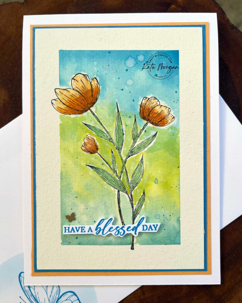 Azure Afternoon: Spotlight in Nature Watercolour & Baby Duckling card ...