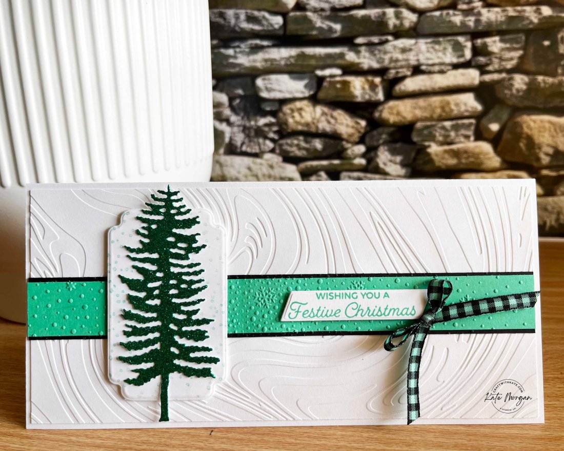 Heart of Christmas: Slimline Forever Forest card – Independent Stampin ...