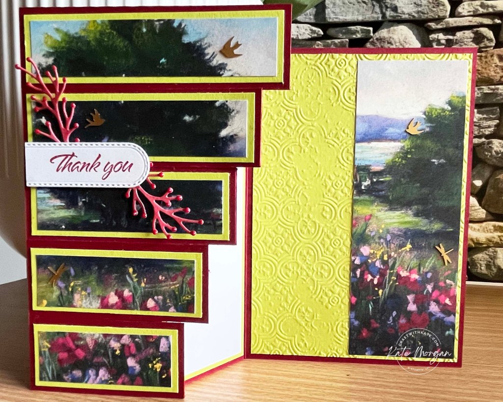 Cherry Cobbler: Staggered Z Fold card – Independent Stampin Up ...