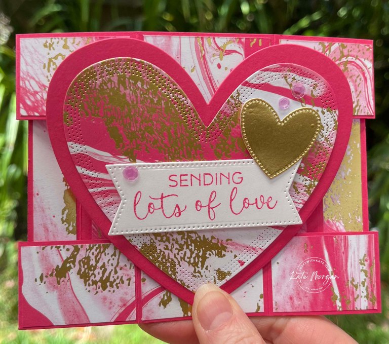 Hearts of Elegance Half Hexagonal card – Independent Stampin Up ...