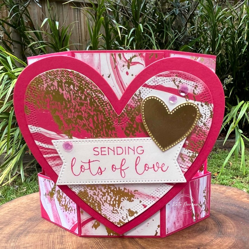 Hearts of Elegance Half Hexagonal card – Independent Stampin Up ...