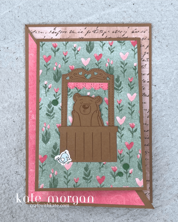 Pecan Pie: Valentine Kisses Diagonal Joy Fold card – Independent ...